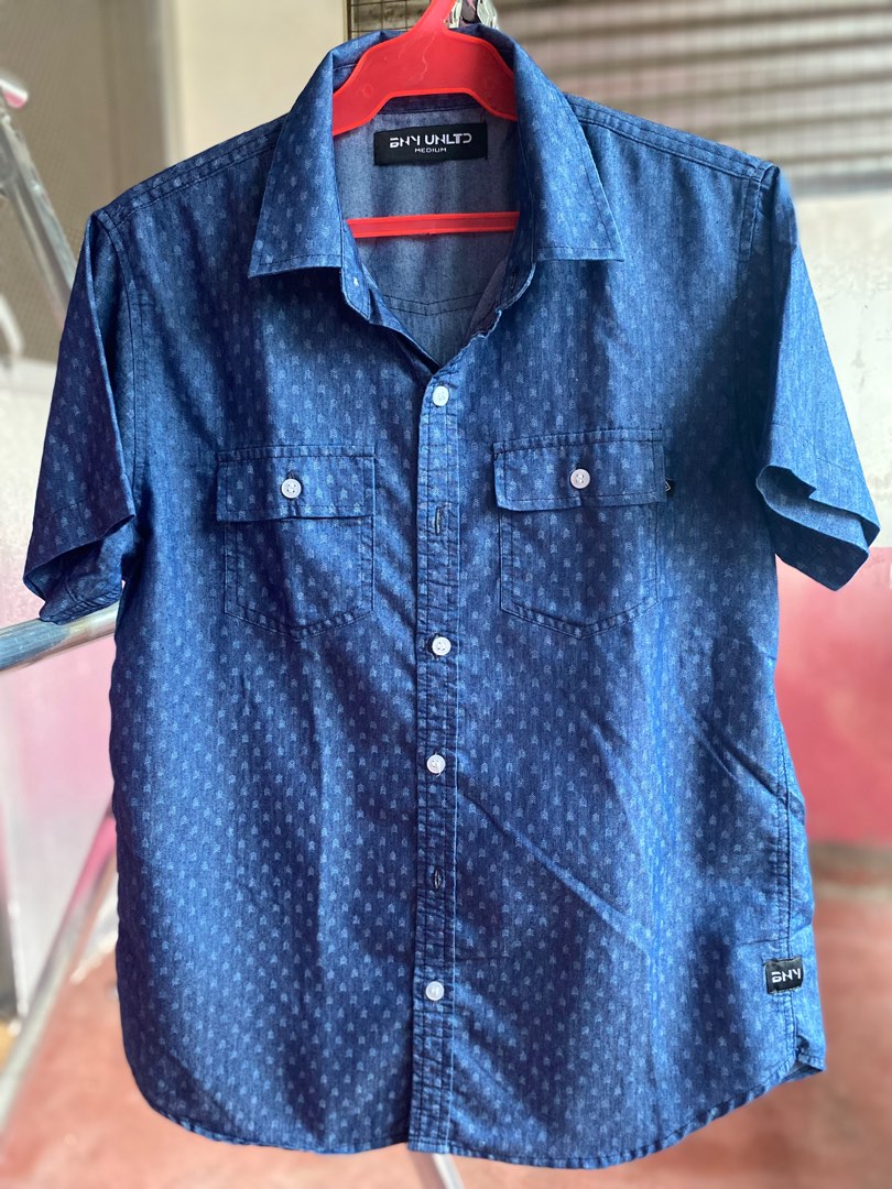 BNY Denim Polo, Men's Fashion, Tops & Sets, Tshirts & Polo Shirts on ...