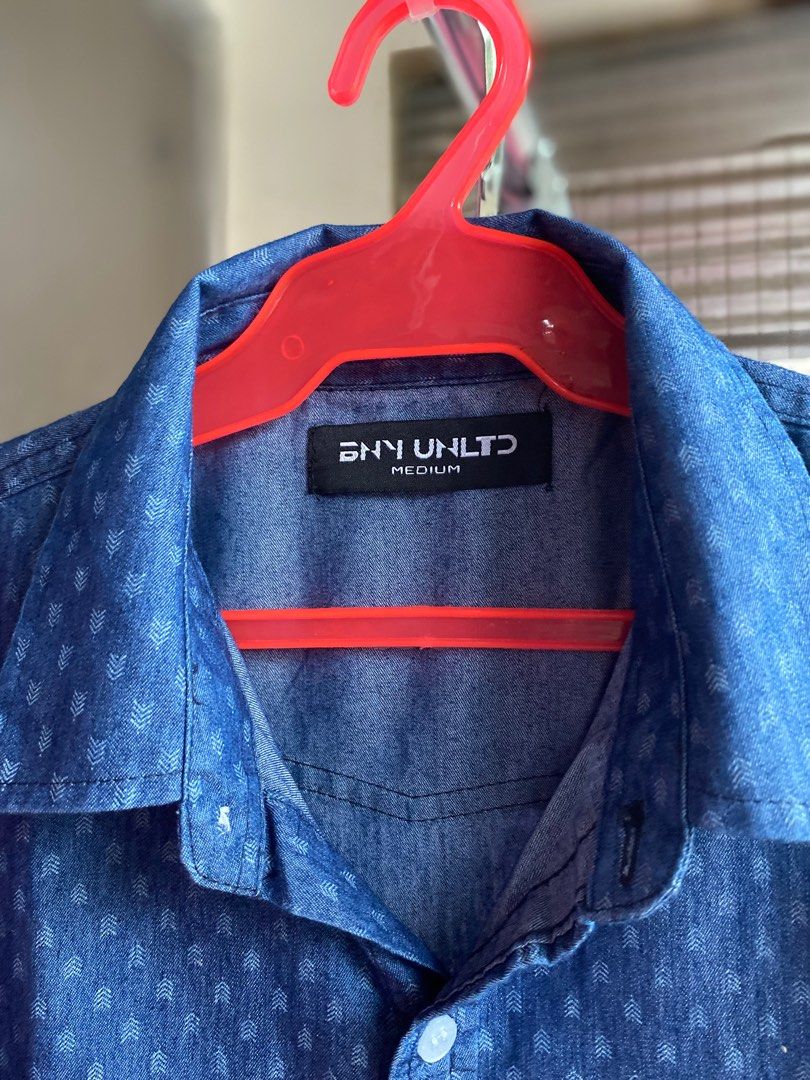 BNY Denim Polo, Men's Fashion, Tops & Sets, Tshirts & Polo Shirts on ...