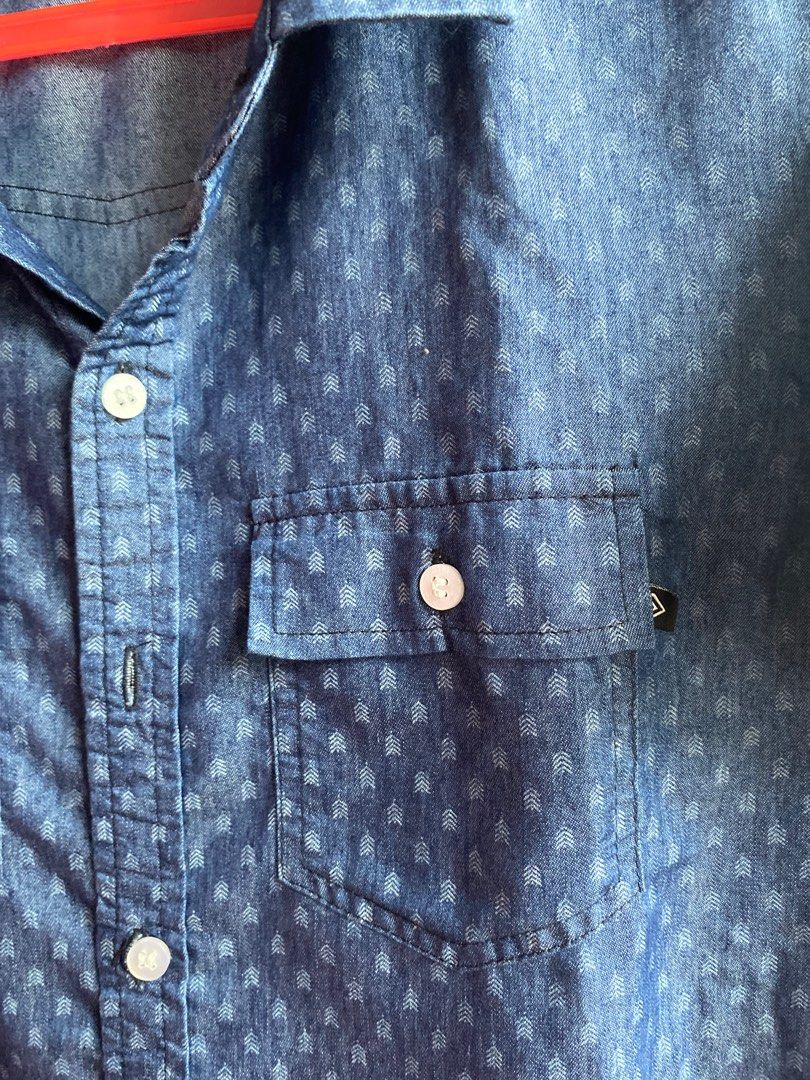 BNY Denim Polo, Men's Fashion, Tops & Sets, Tshirts & Polo Shirts on ...