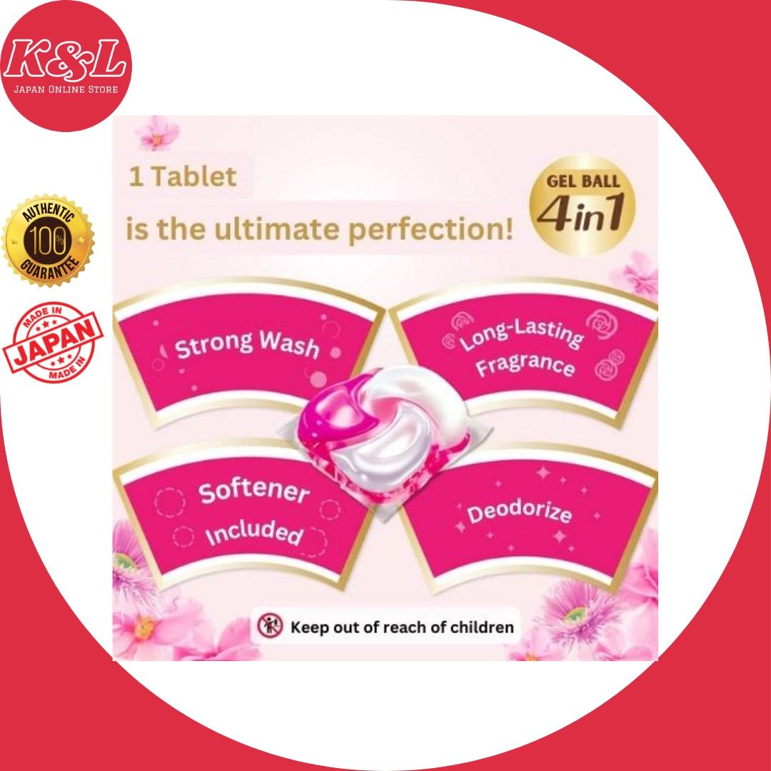 Bold Laundry Detergent Gel Ball Premium Blossom Pack of 76 (Mega Jumbo ...