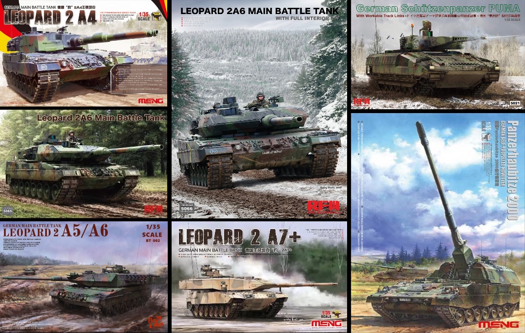 Border Model, Rye Field Model, RPG 1/35 Leopard 2A5/A6, Leopard 2A6 w/ interior, German ...