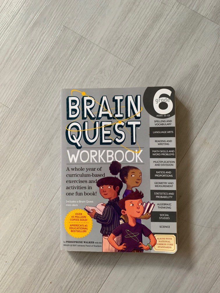 Brain Quest Workbook Grade 6, Hobbies & Toys, Books & Magazines ...