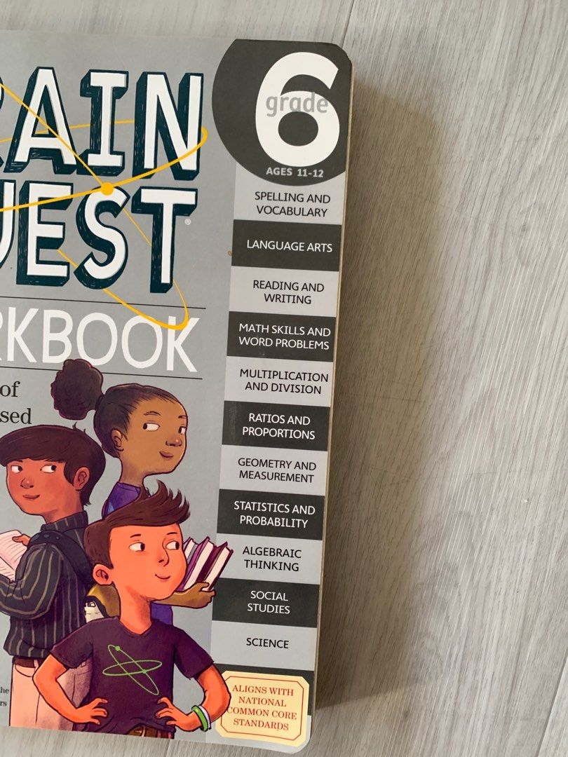Brain Quest Workbook Grade 6, Hobbies & Toys, Books & Magazines ...