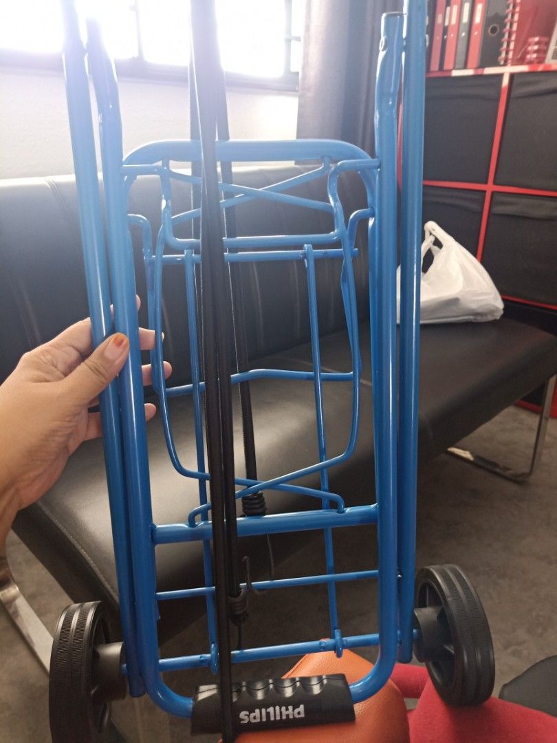 Brand New Philips Blue Foldable Trolley, Furniture & Home Living, Home ...