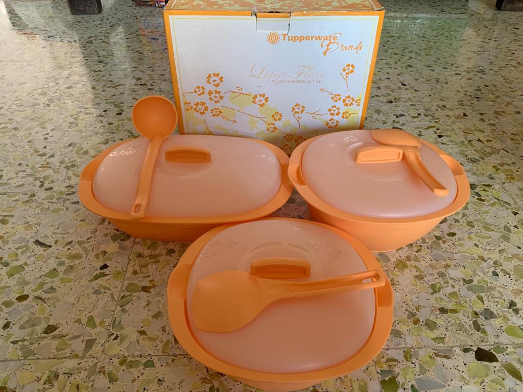 Brand New Tupperware Legacy Floria Microwaveable Gift Set, Furniture ...