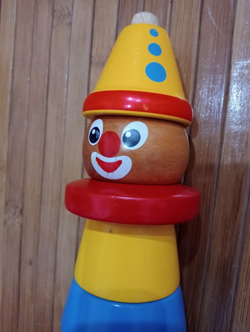 BRIO Wooden Stacking Clown, Babies & Kids, Infant Playtime on Carousell
