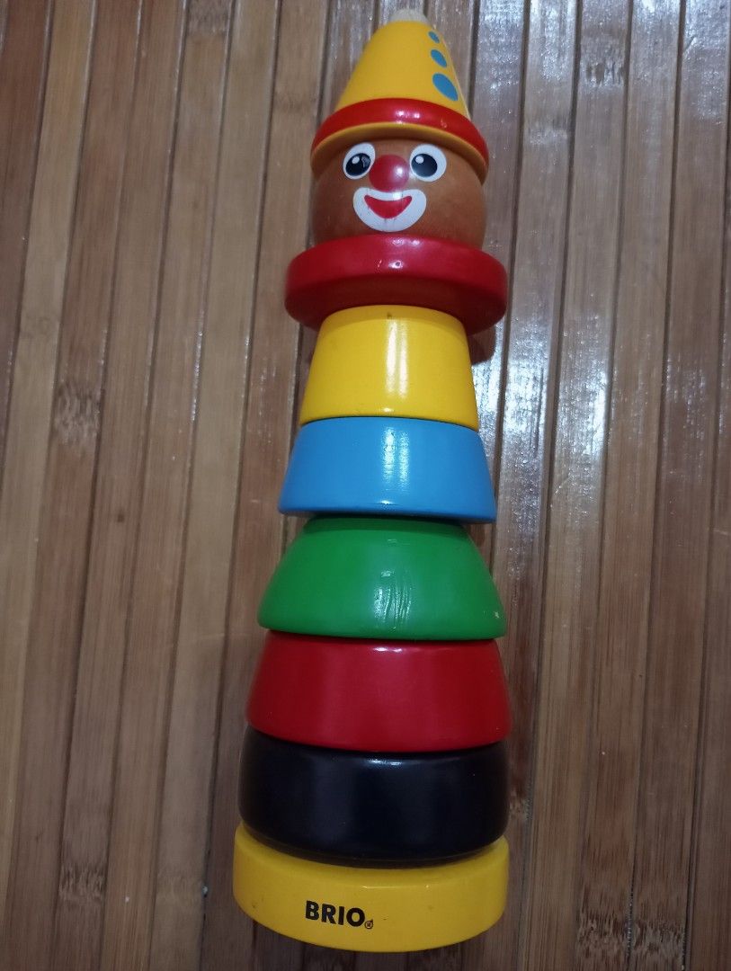 BRIO Wooden Stacking Clown, Babies & Kids, Infant Playtime on Carousell