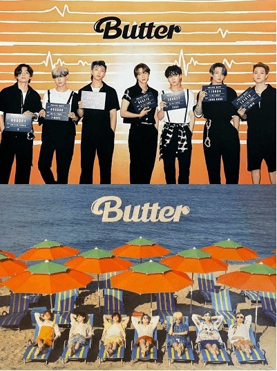 CLEARANCE - BTS Butter Album Official Posters + Proof Album Official ...