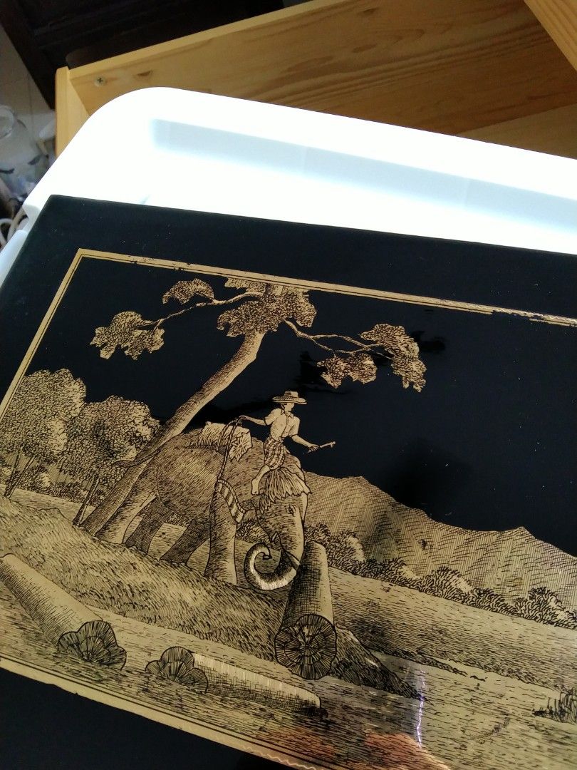 Burmese Gilded Lacquer Picture Frame, Furniture & Home Living, Home ...