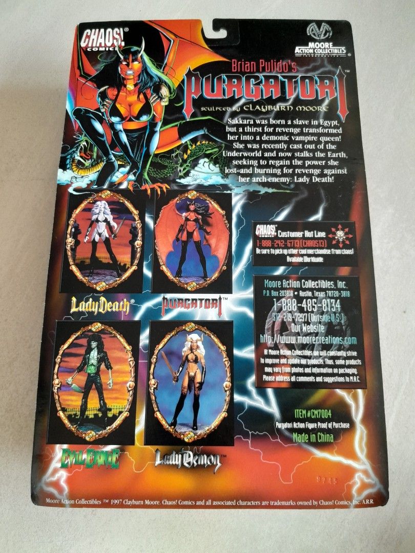 FSOT Chaos! Comics Purgatori BNIB, Hobbies & Toys, Toys & Games on ...