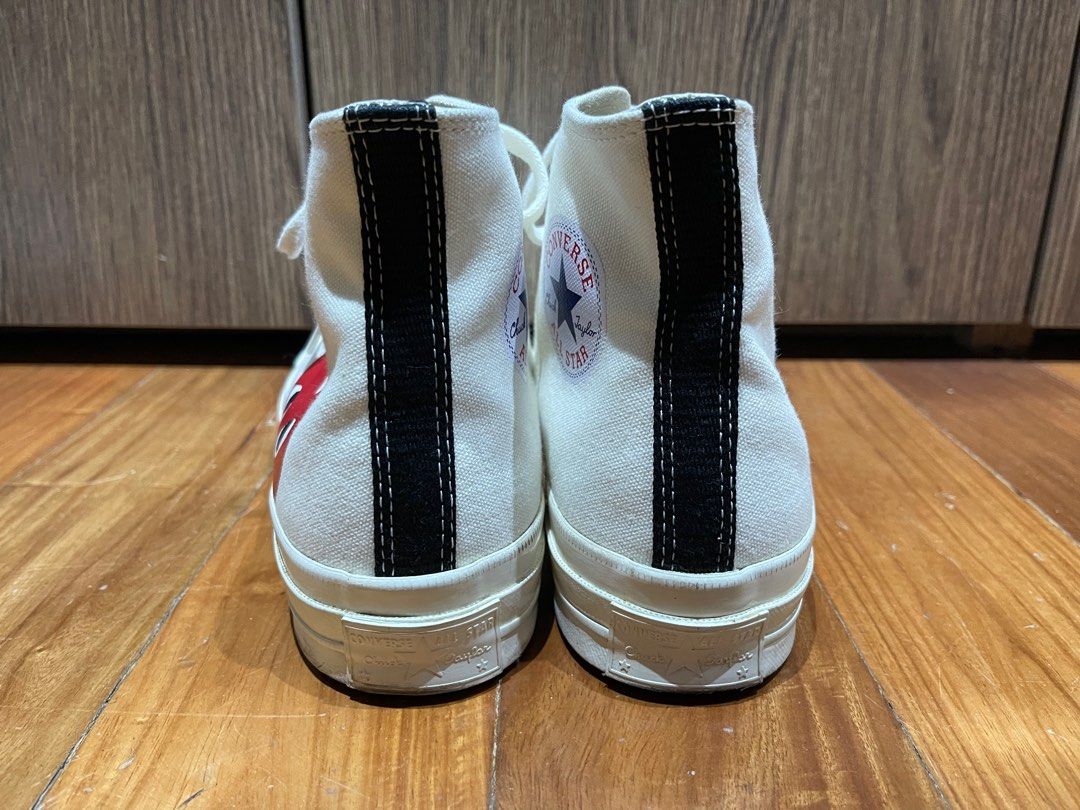 Chuck Taylor x CDG (Hi, Cream White), Men's Fashion, Footwear, Sneakers ...