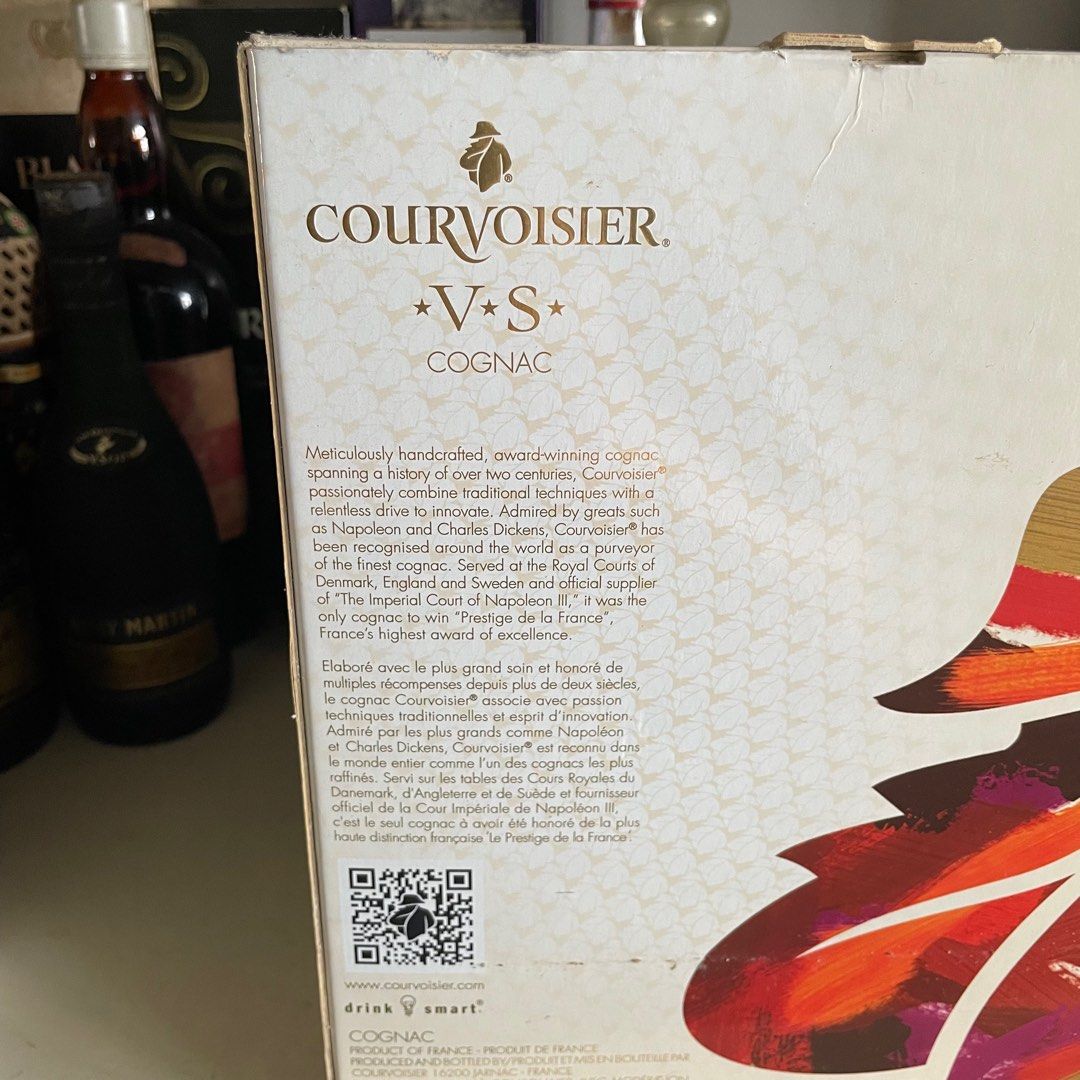 Courvoisier VS Cognac imperial w box and glasses gift set not VSOP XO 700ml, Food & Drinks ...