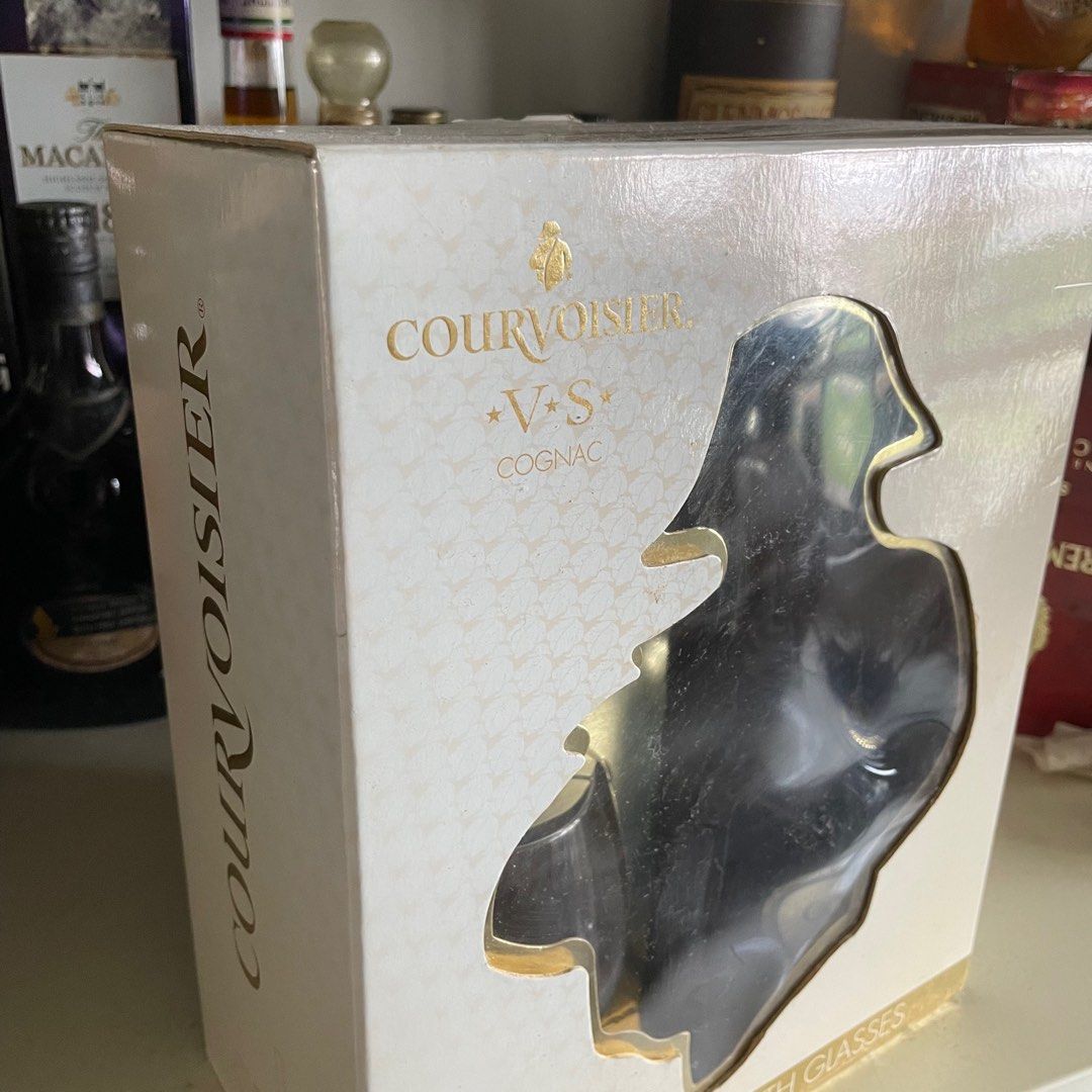 Courvoisier VS Cognac imperial w box and glasses gift set not VSOP XO 700ml, Food & Drinks ...