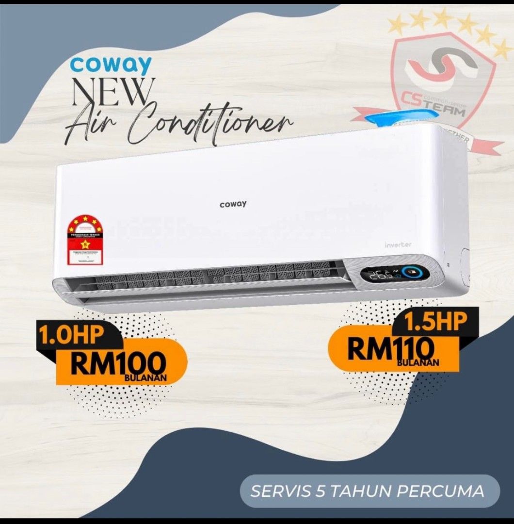 Coway Aircond 1hp 1.5hp, TV & Home Appliances, Air Conditioners ...