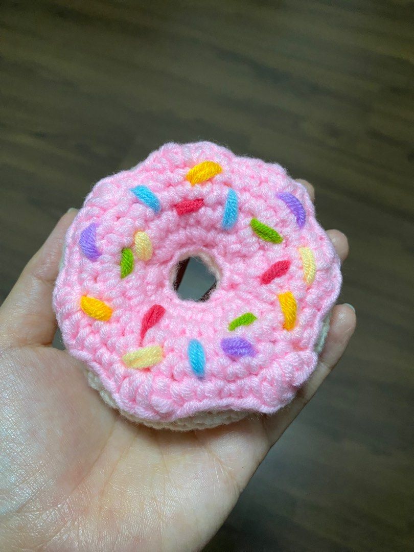 Crochet Donut, Hobbies & Toys, Stationery & Craft, Handmade Craft on ...