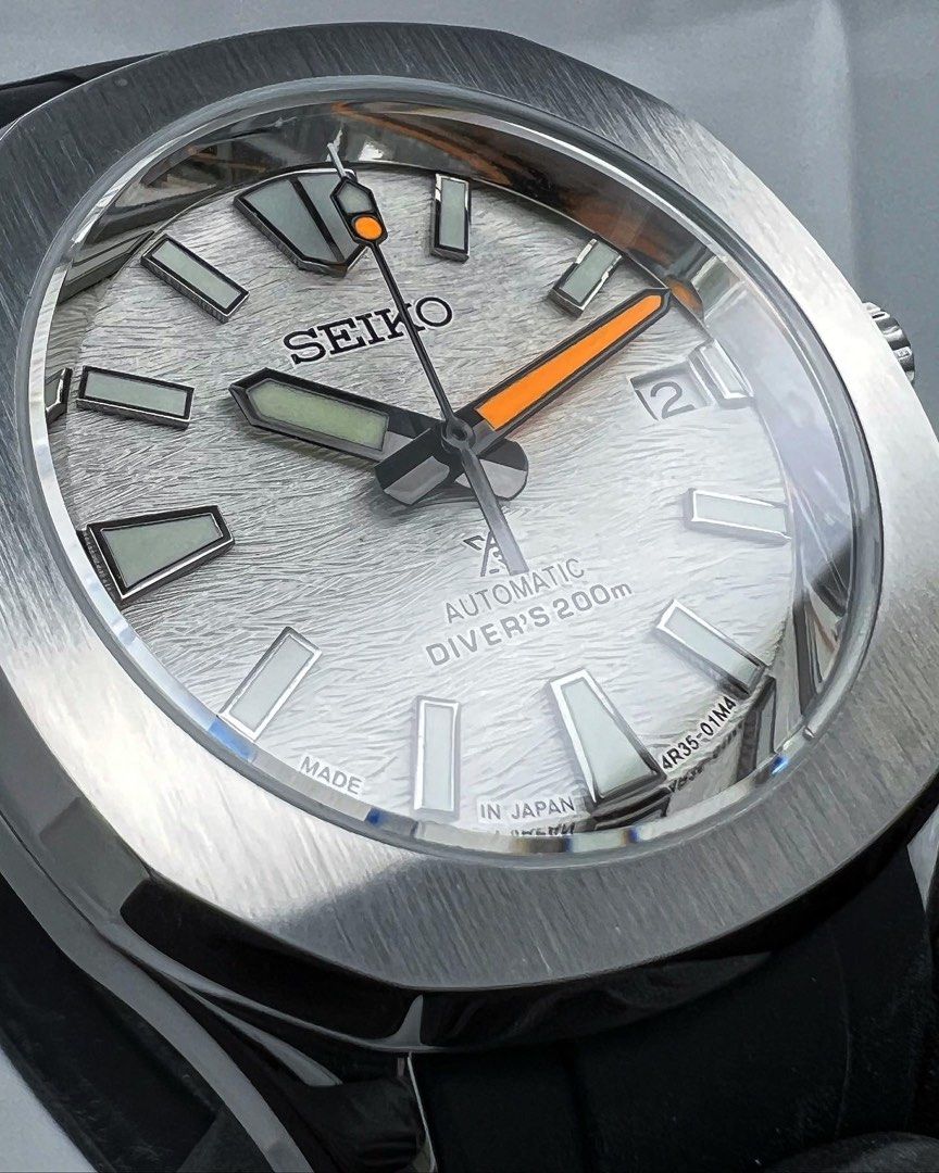 Custom Seiko Mod White Prospex Nautilus 40mm, Men's Fashion, Watches ...