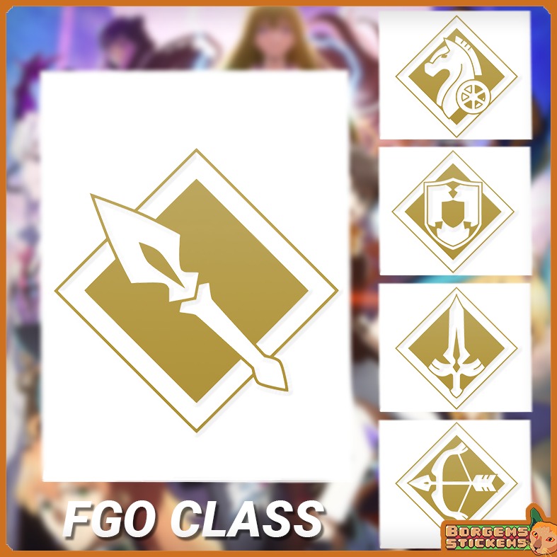 [DECAL] FGO CLASS Archer Saber Lancer Archer Assassin Berserker VINYL ...
