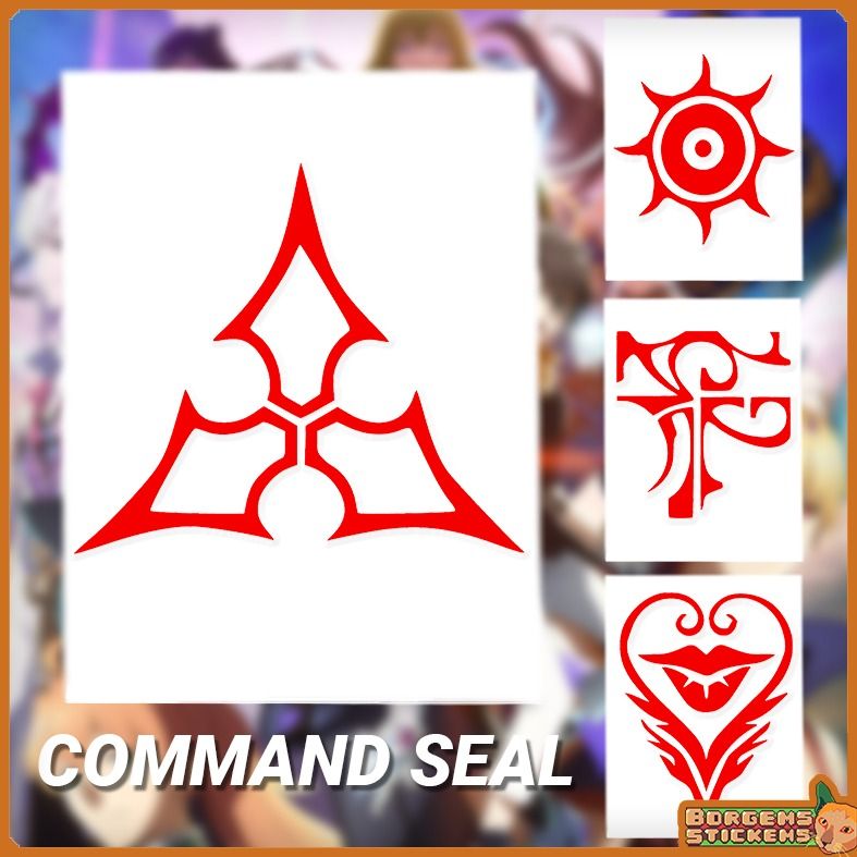 [DECAL] FGO Shinji, Scandinavia, Escardos, Rani Command Seal VINYL STICKER for Car, PC, and more ...