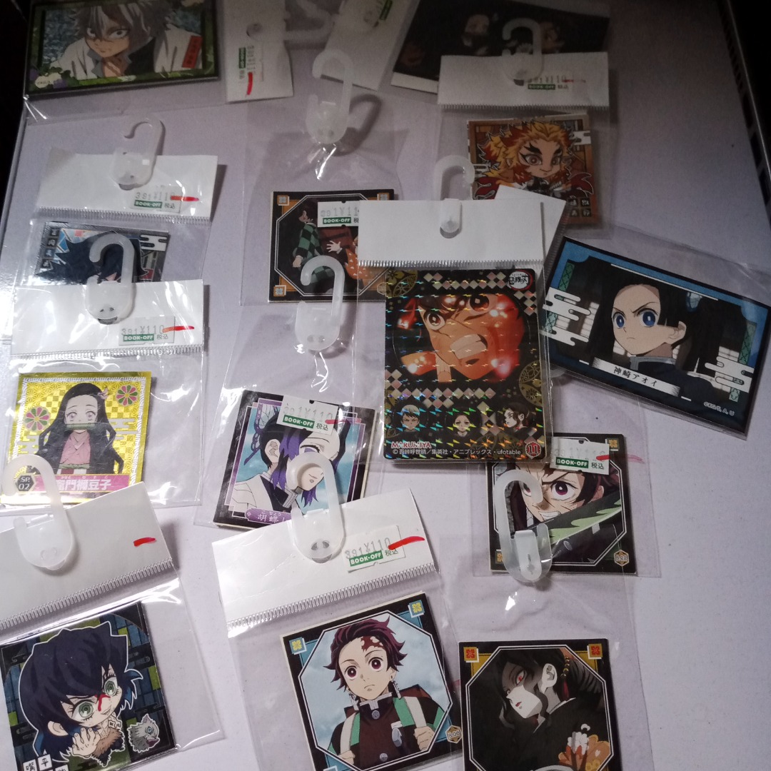 Demon Slayer 2x2 Stickers Japan Authentic, Hobbies & Toys, Memorabilia ...