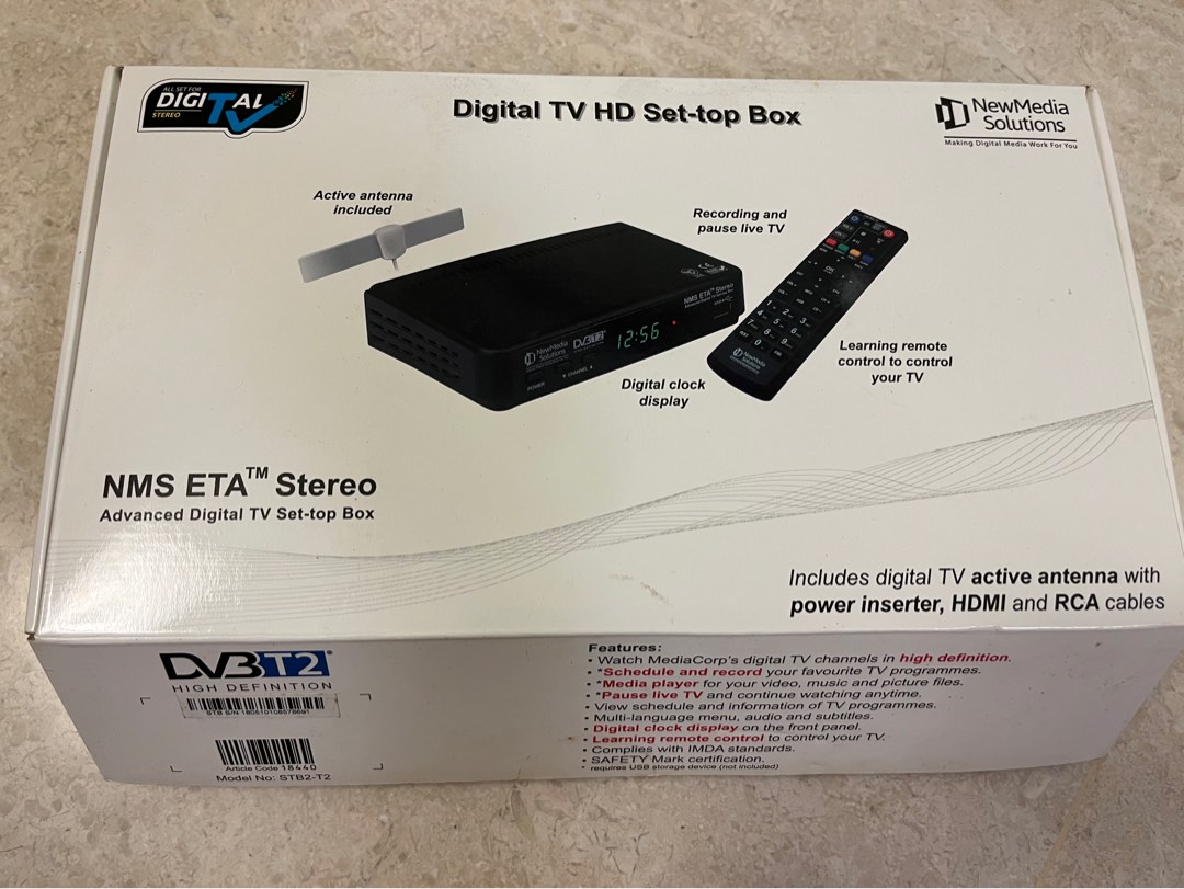Digital TV HD set-top box nms eta stereo, TV & Home Appliances, TV ...