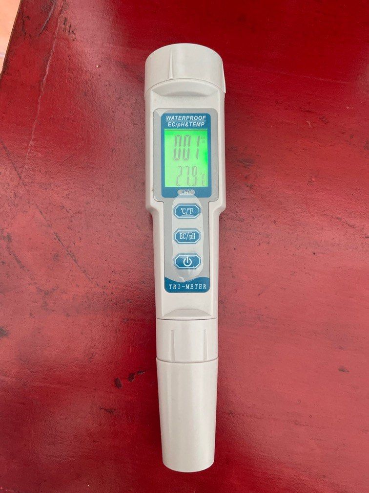 Digital Waterproof 3 in 1 PH EC & Temperature Meter LCD with backlight ...