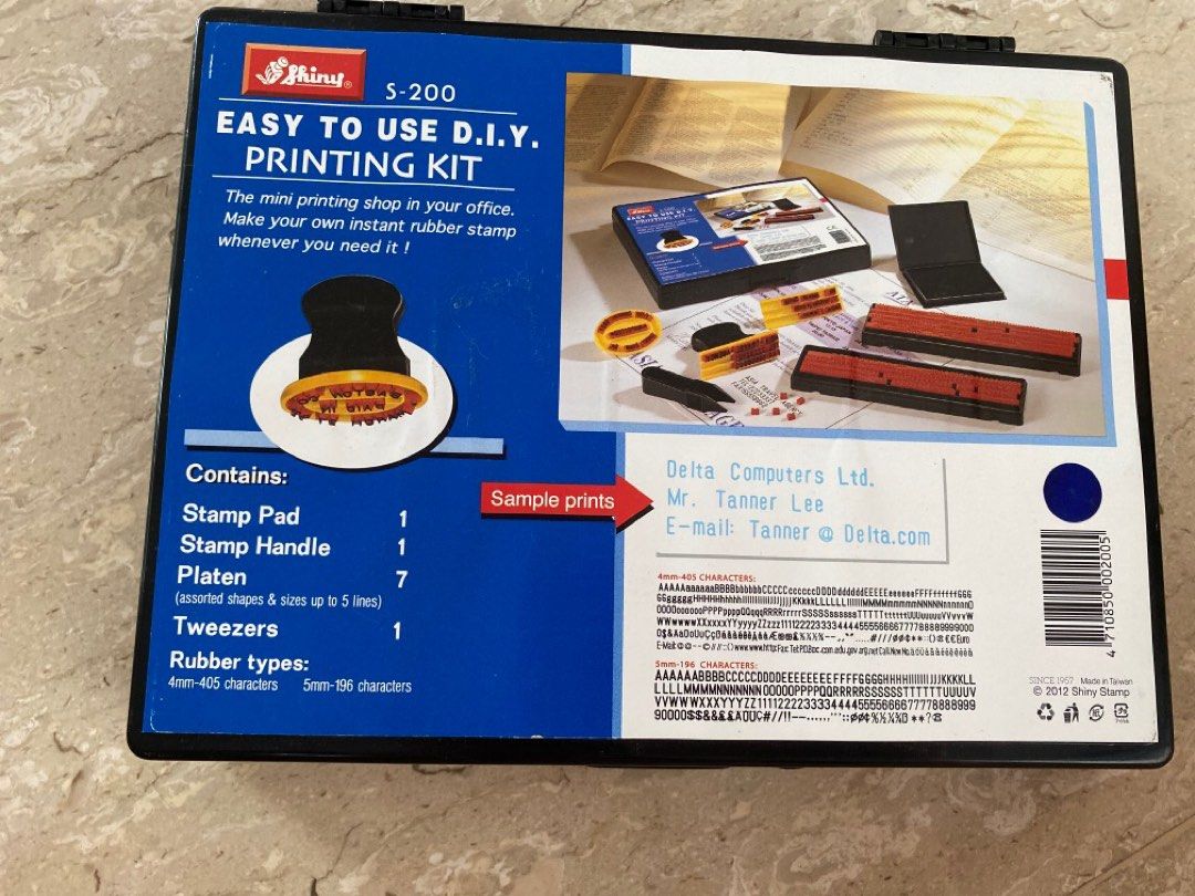 DIY Printing Kit S-200, Hobbies & Toys, Stationery & Craft, Craft ...