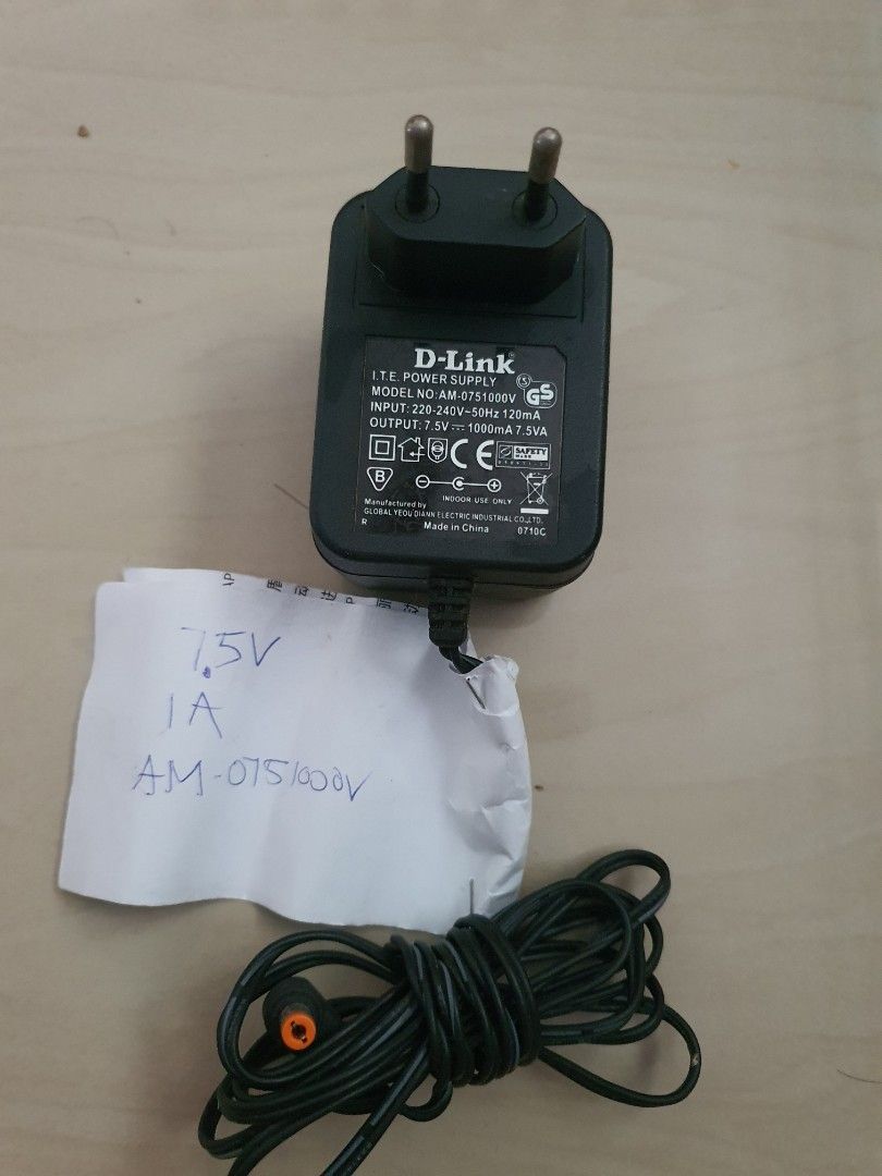 D-Link power supply, Computers & Tech, Parts & Accessories, Cables ...