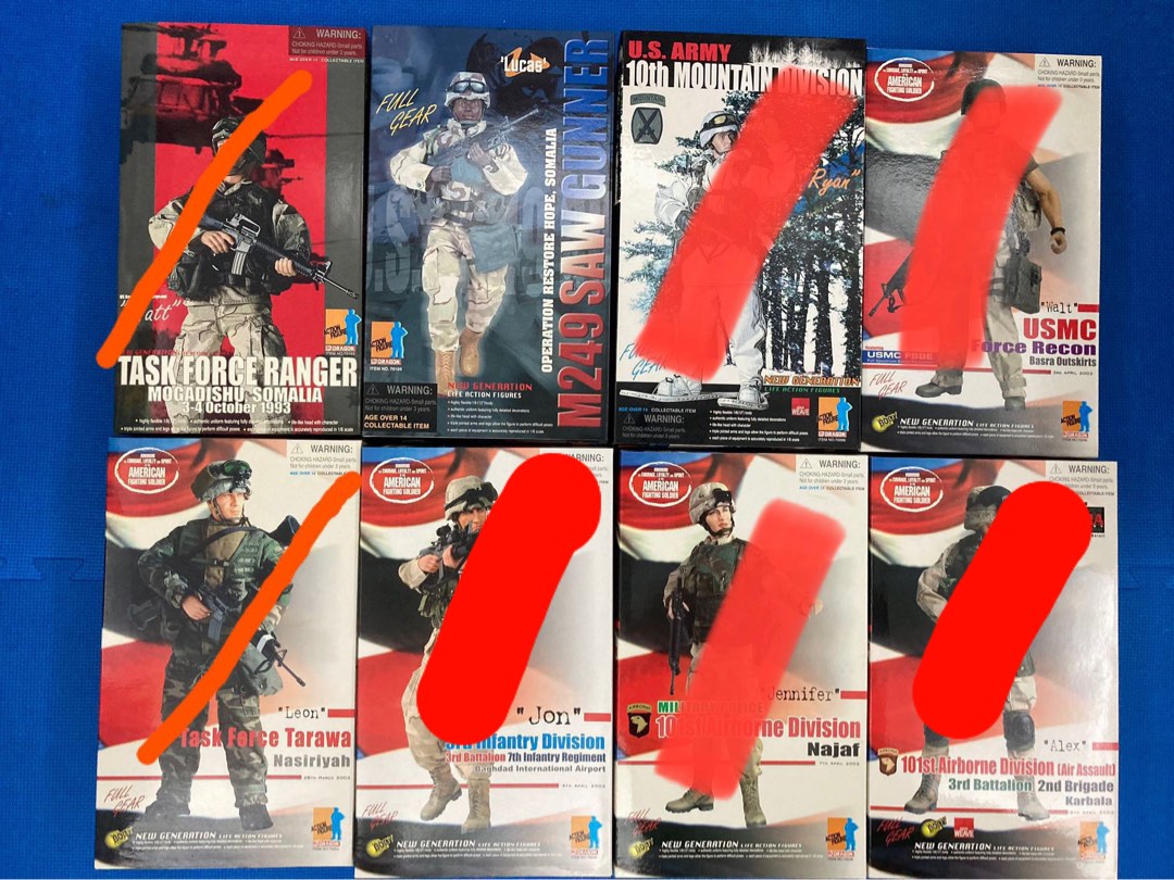 Dragon Models 1/6 Scale Action Figures U.S. Military: Rangers, 101st ...