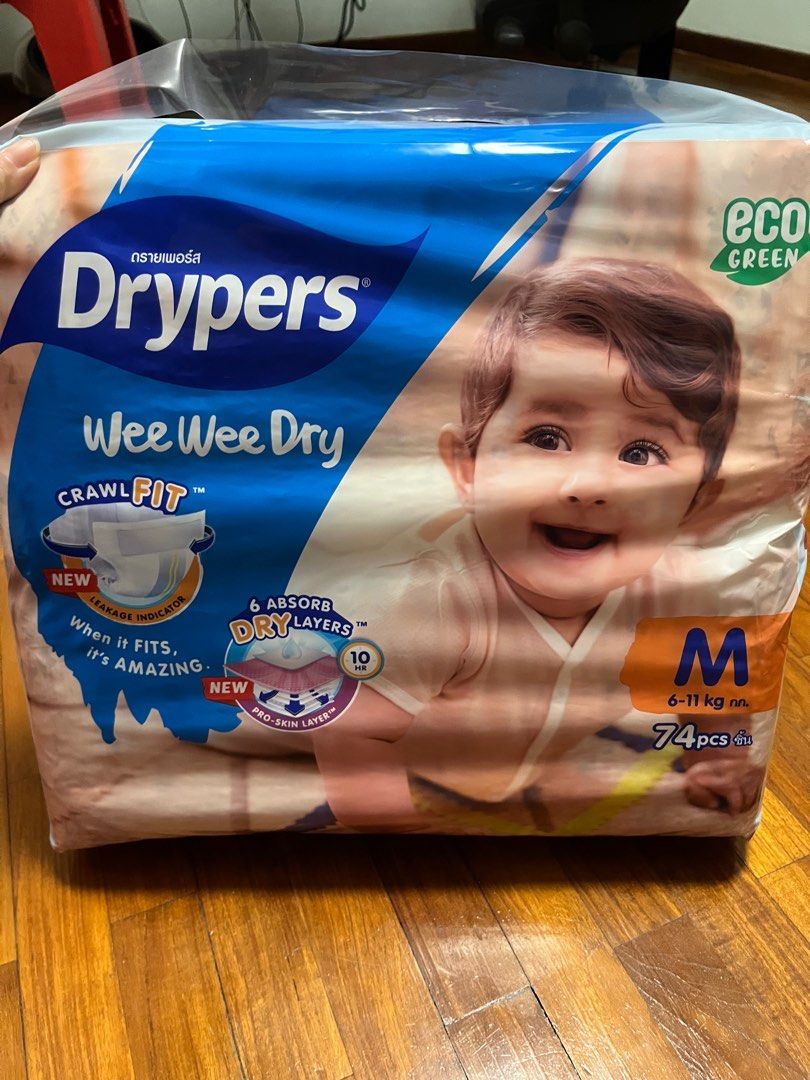 Drypers pampers, Babies & Kids, Bathing & Changing, Diapers & Baby ...