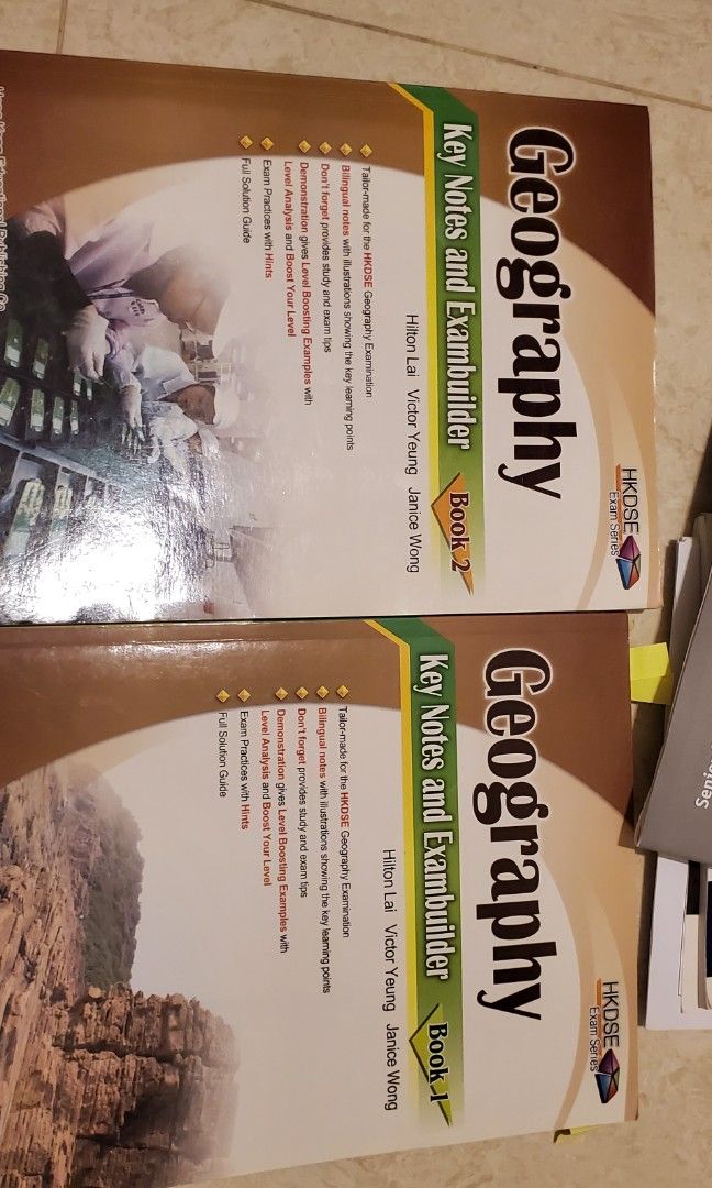 Dse geography key note exambuilder 1 and 2, 興趣及遊戲, 書本 & 文具, 教科書 - Carousell