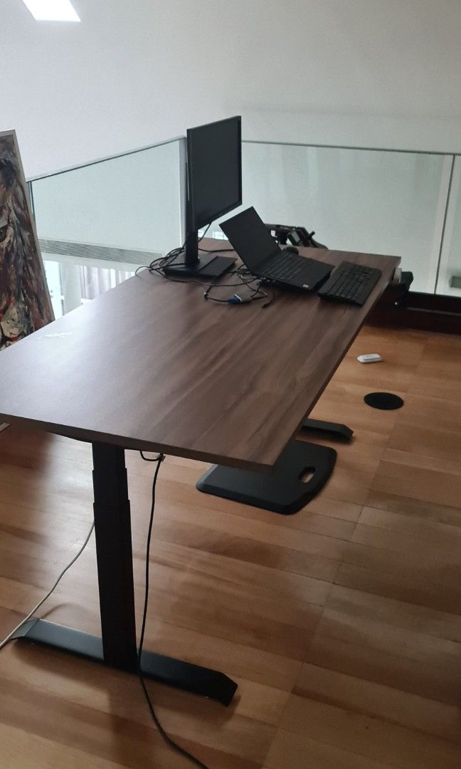 Ergodesk and ergotune office chair, Furniture & Home Living, Furniture ...