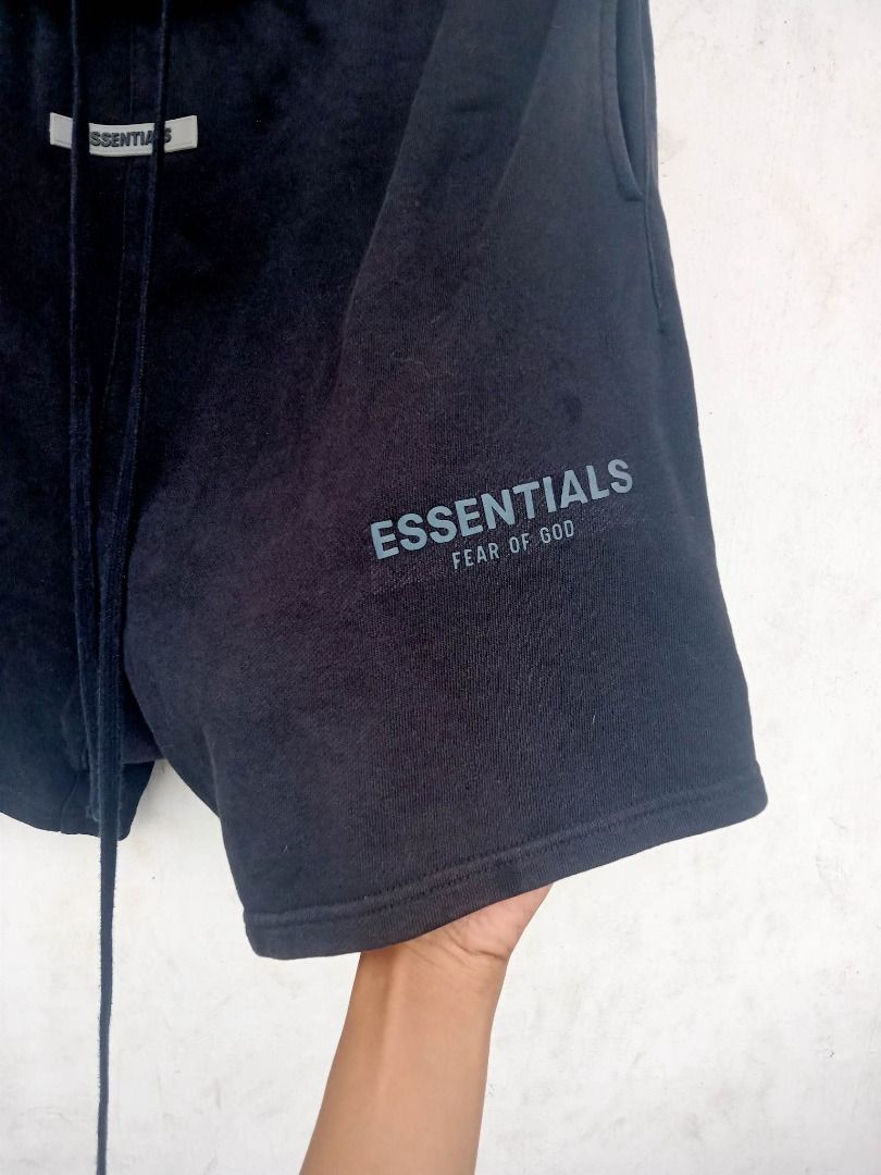 ESSENTIALS REFLECTORIZED SHORT, Men's Fashion, Bottoms, Shorts on Carousell