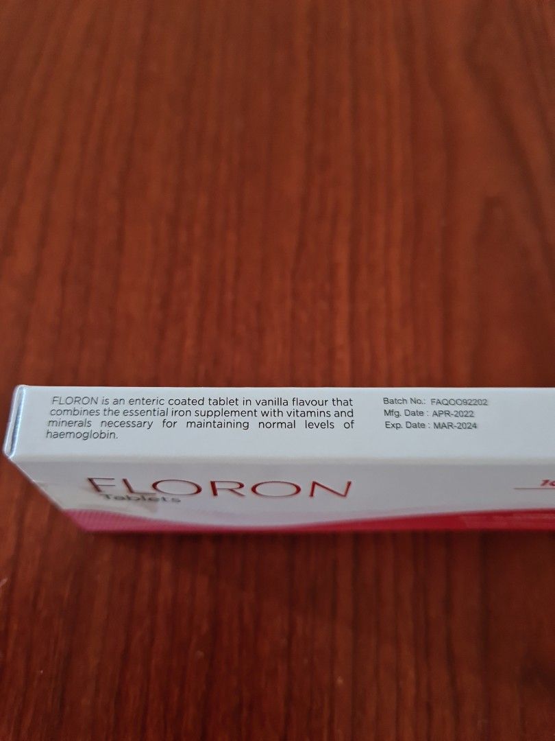 Floron Tablets, Health & Nutrition, Health Supplements, Vitamins ...