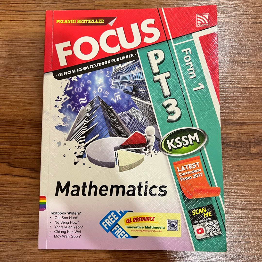 FOCUS Mathematics PT3 Form 1 Textbook / Workbook, Hobbies & Toys, Books ...