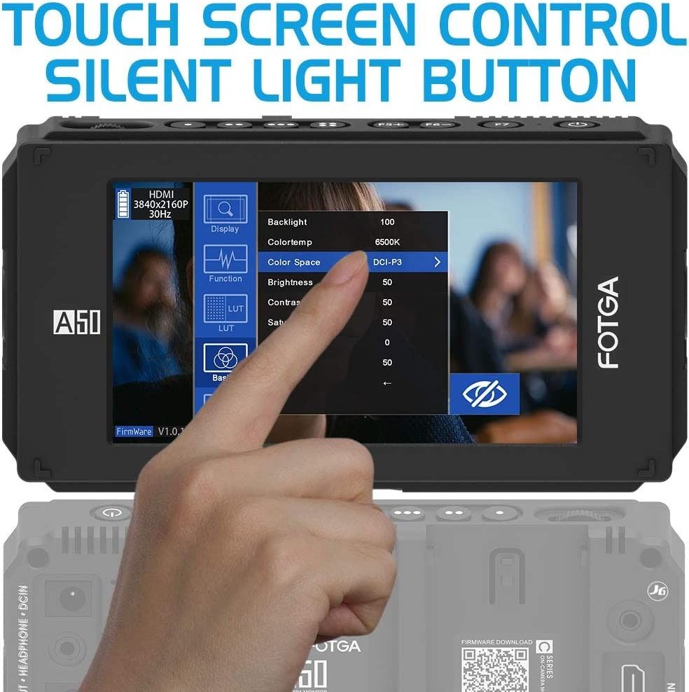 Fotga A50TL 5inch FHD IPS DCI-P3 Wide Color Gamut Touchscreen Video ...