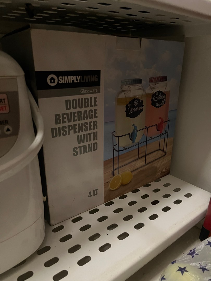 (Free) double beverage dispenser, Furniture & Home Living, Kitchenware ...
