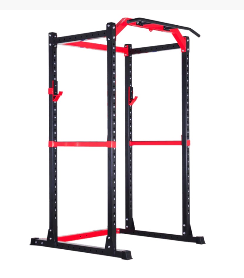 Full Bench Press Set up: Full Power Rack, 2 sets Tri-grip Rubber Coated ...