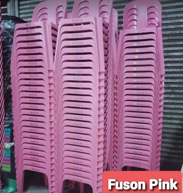 FUSHON PINK MONOBLOC CHAIRS, Furniture & Home Living, Furniture, Chairs ...