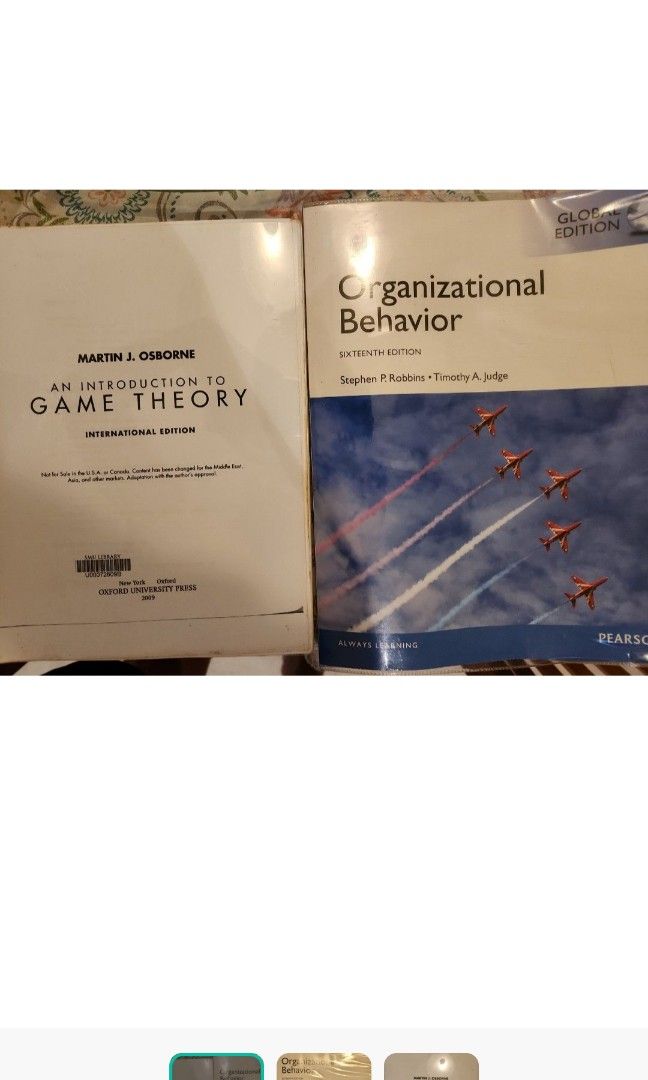 GAMETHEORY & ORGANISATION ECONOMICS (16TH) EDITION, Hobbies & Toys ...