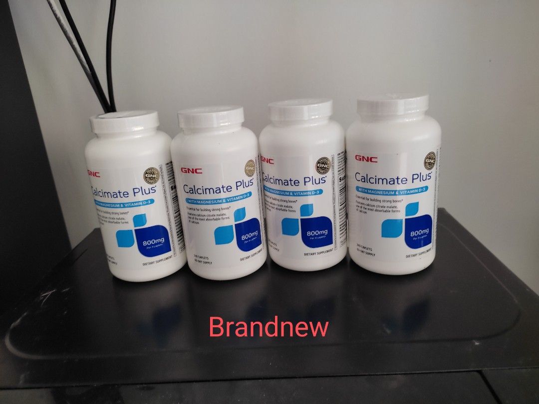 GNC Calcimate Plus with magnesium.. 240 calcium caplets..expiry Feb ...