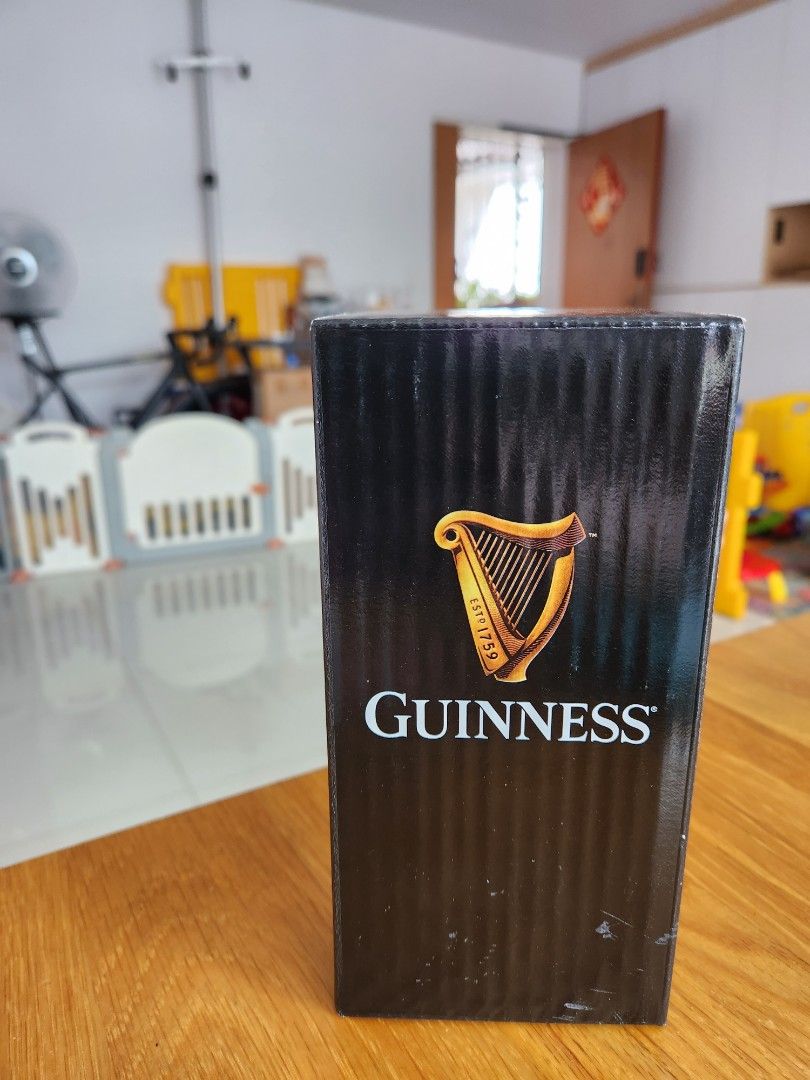 Guinness Signature Pint Glass, Furniture & Home Living, Kitchenware ...