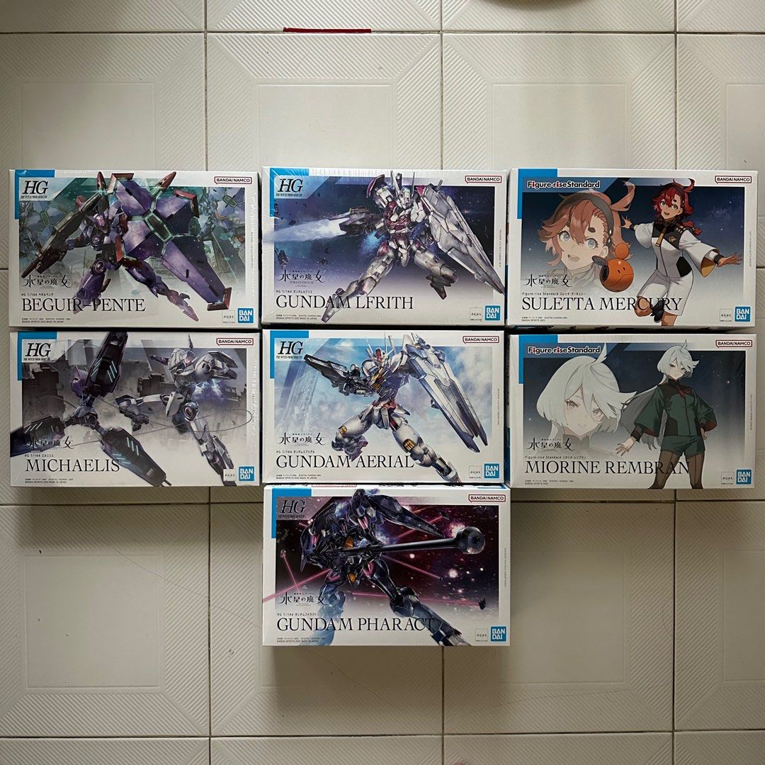 (Price for all) Gundam Bandai HG figure rise standard the witch from ...