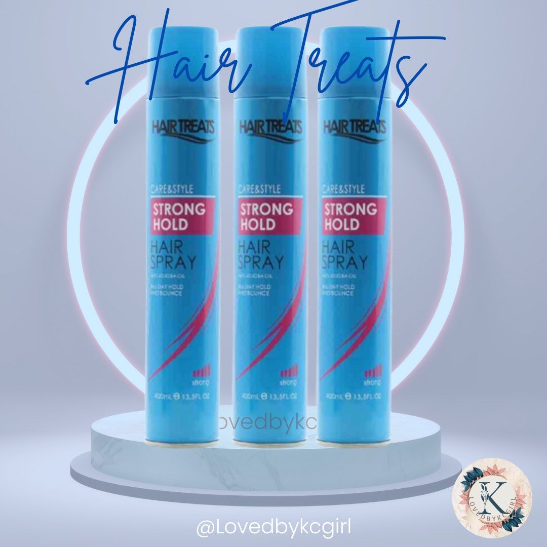 Hair treats strong hold hair spray 400mL (Fullsize), Beauty & Personal ...