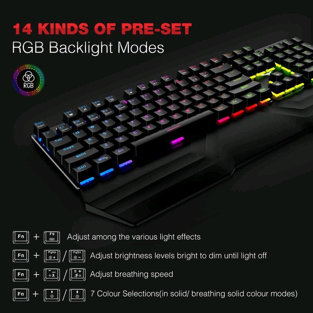 Havit hv-kb432L combo (UK LAYOUT) GAMING MOUSE KEYBOARD KIT, Computers ...