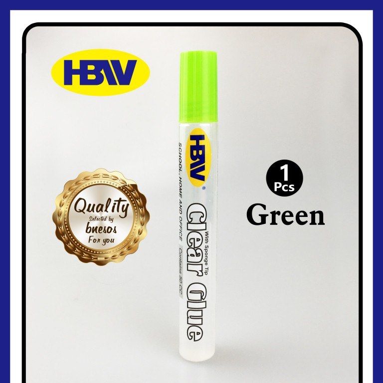 HBW Clear Glue Pen , 50cc with sponge tip., Hobbies & Toys, Stationary ...