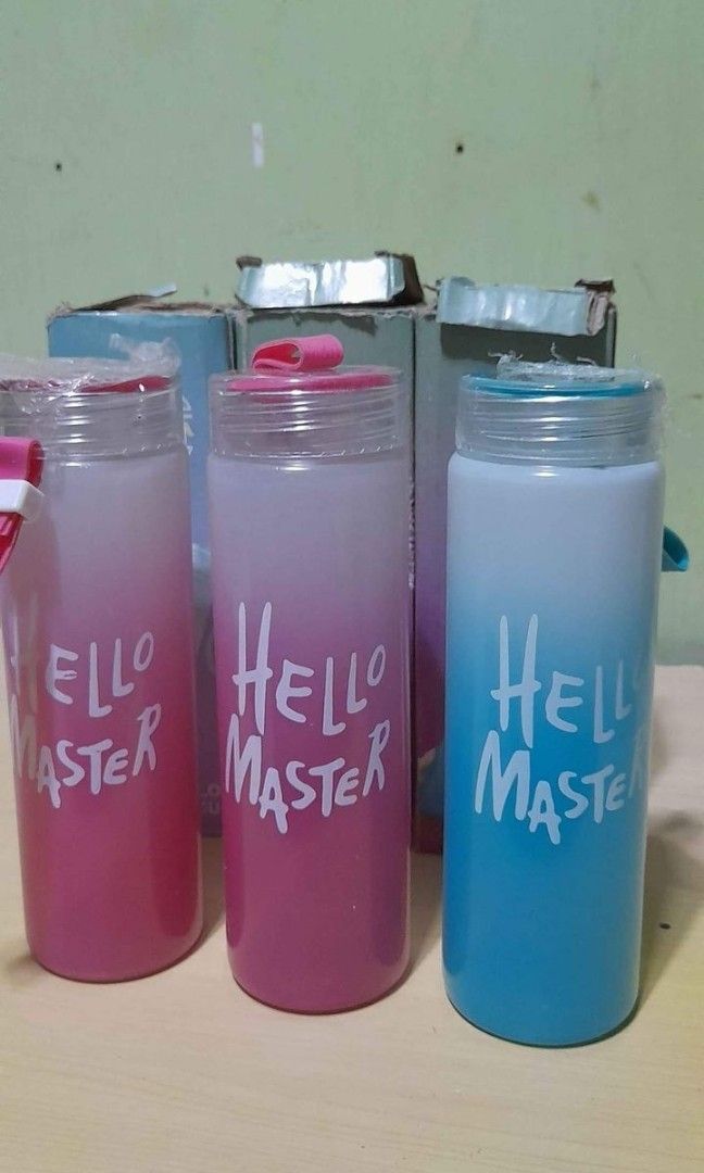 Hello Master frosted Glass Gradient Bottle Tumbler -150 for 3 ...