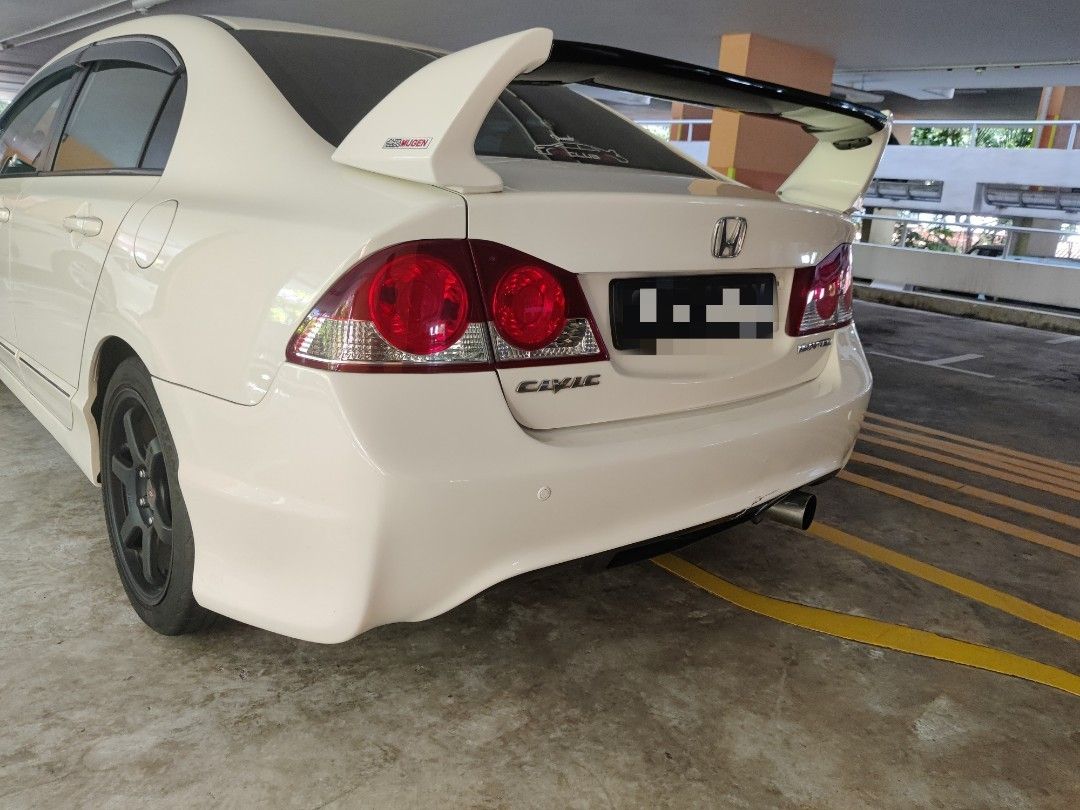 Honda Civic FD Type R Style Rear Bumper, Car Accessories, Accessories on Carousell