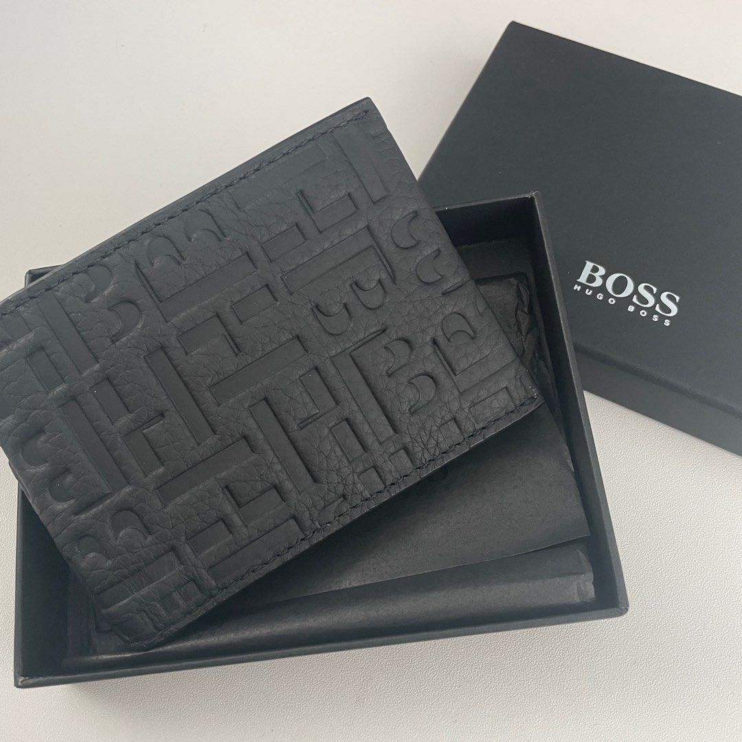 Hugo Boss Embossed RFID Bifold Wallet for Men, Men's Fashion, Watches ...