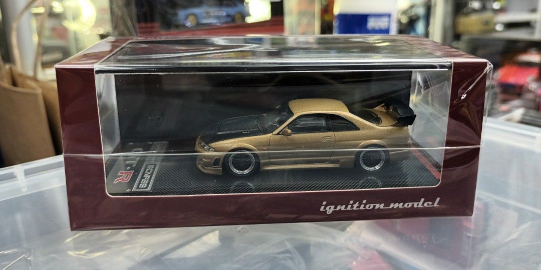 IG IGNITION MODEL 1:64 IG2509 Nissan Skyline GT-R R33 Matte Gold, 興趣及遊戲 ...