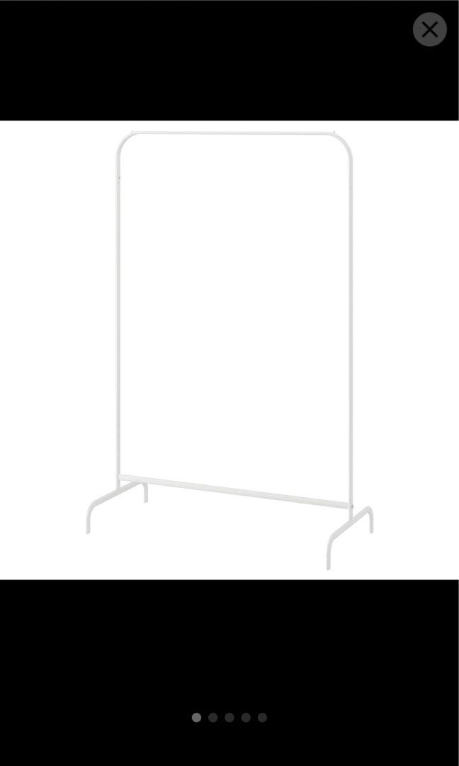 IKEA hanger rack (white & black), Furniture & Home Living, Furniture ...